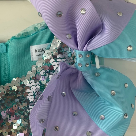 Knitworks | Dresses | Knitworks Pastel Sequin Dress With Matching Bow ...